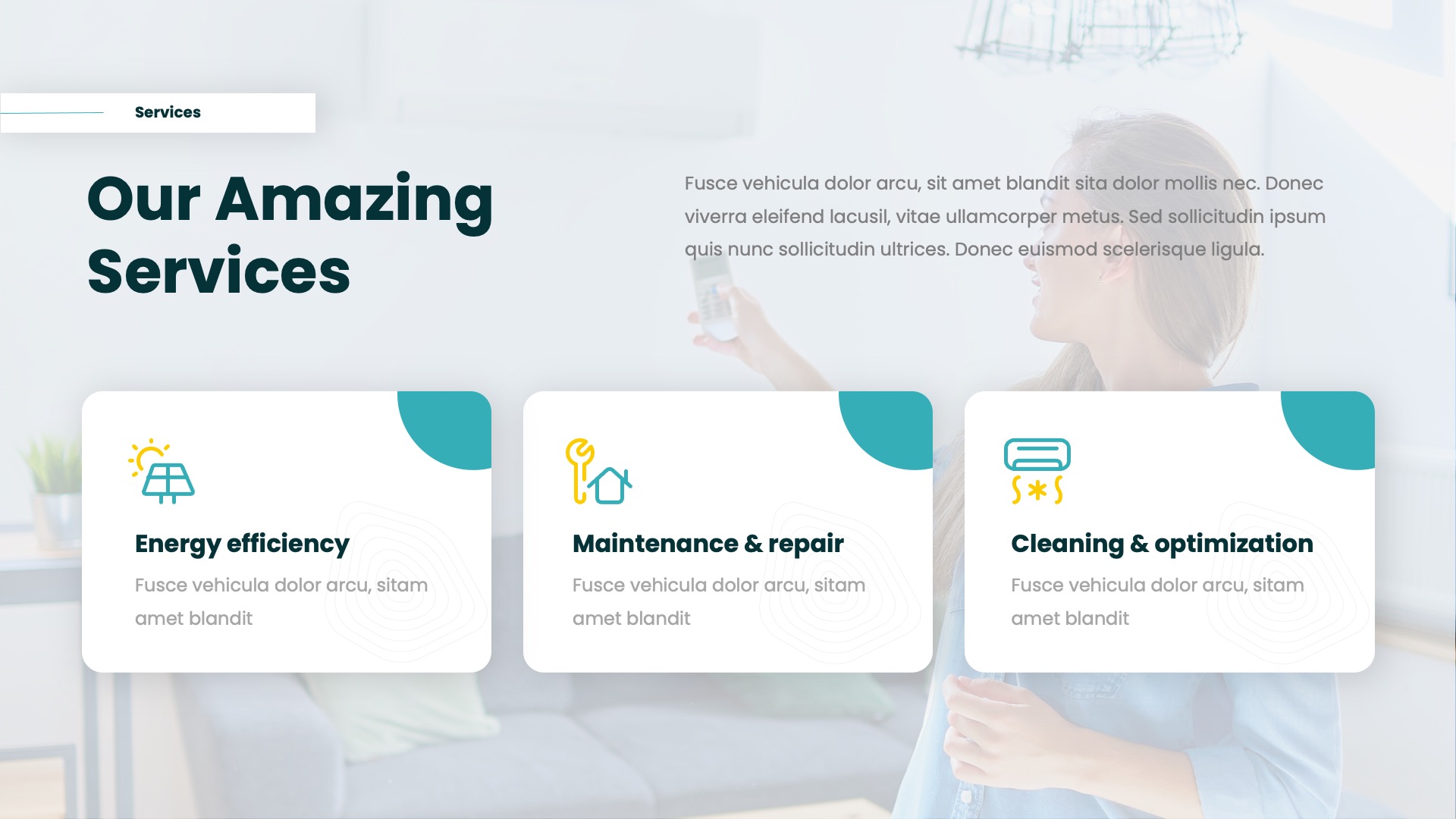 COOLY - Air Conditioning & Heating Services Powerpoint Template ...