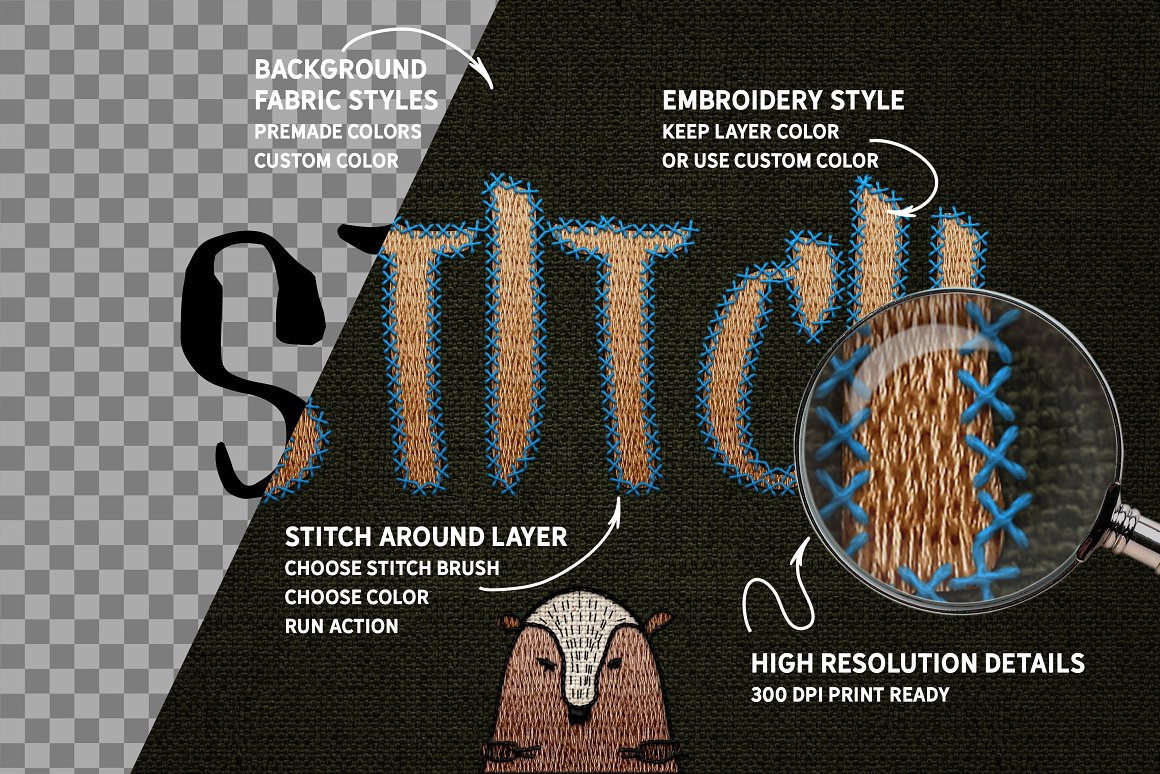 Photoshop Stitch Creative Toolkit, Add-ons | GraphicRiver