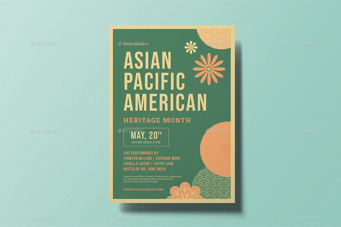 Asian Pacific American Heritage Month Flyer, Print Templates | GraphicRiver