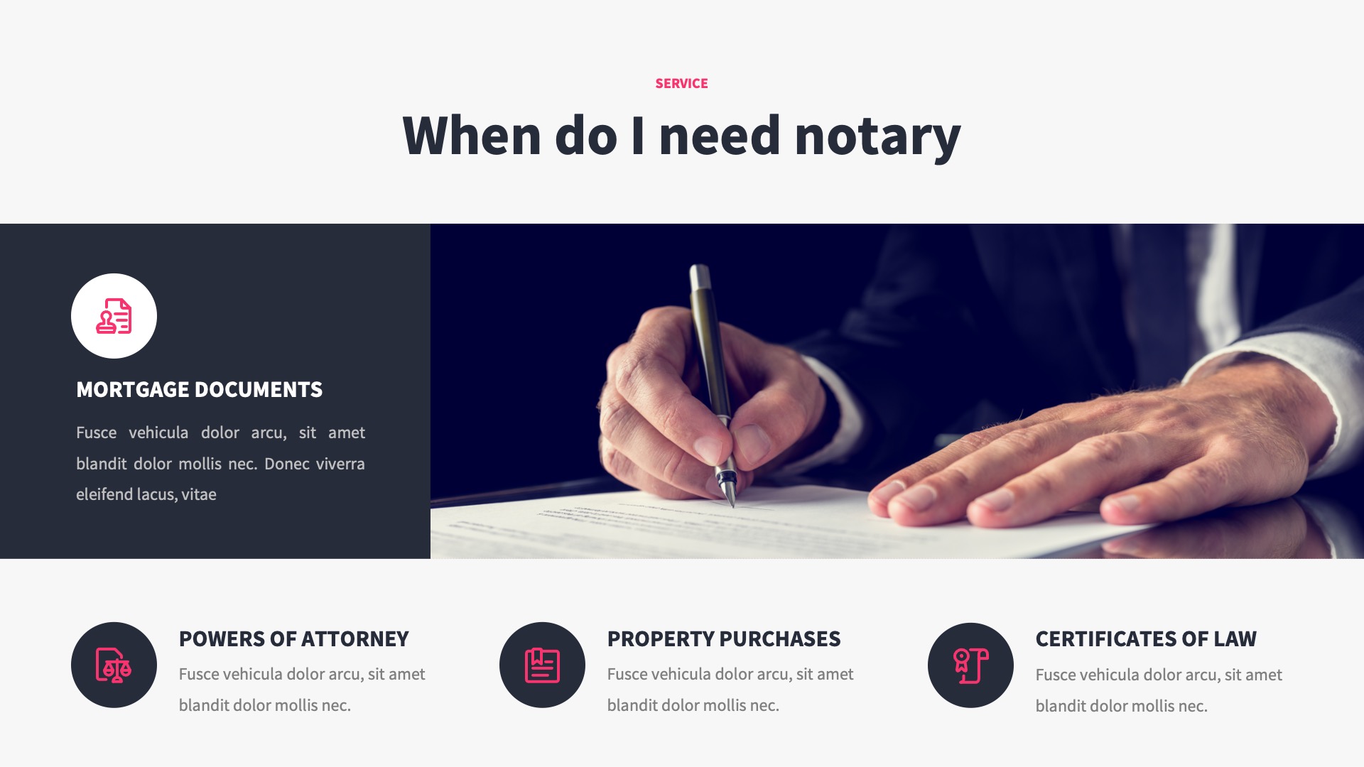 Notaria - Notary Public & Legal Services Powerpoint Template ...