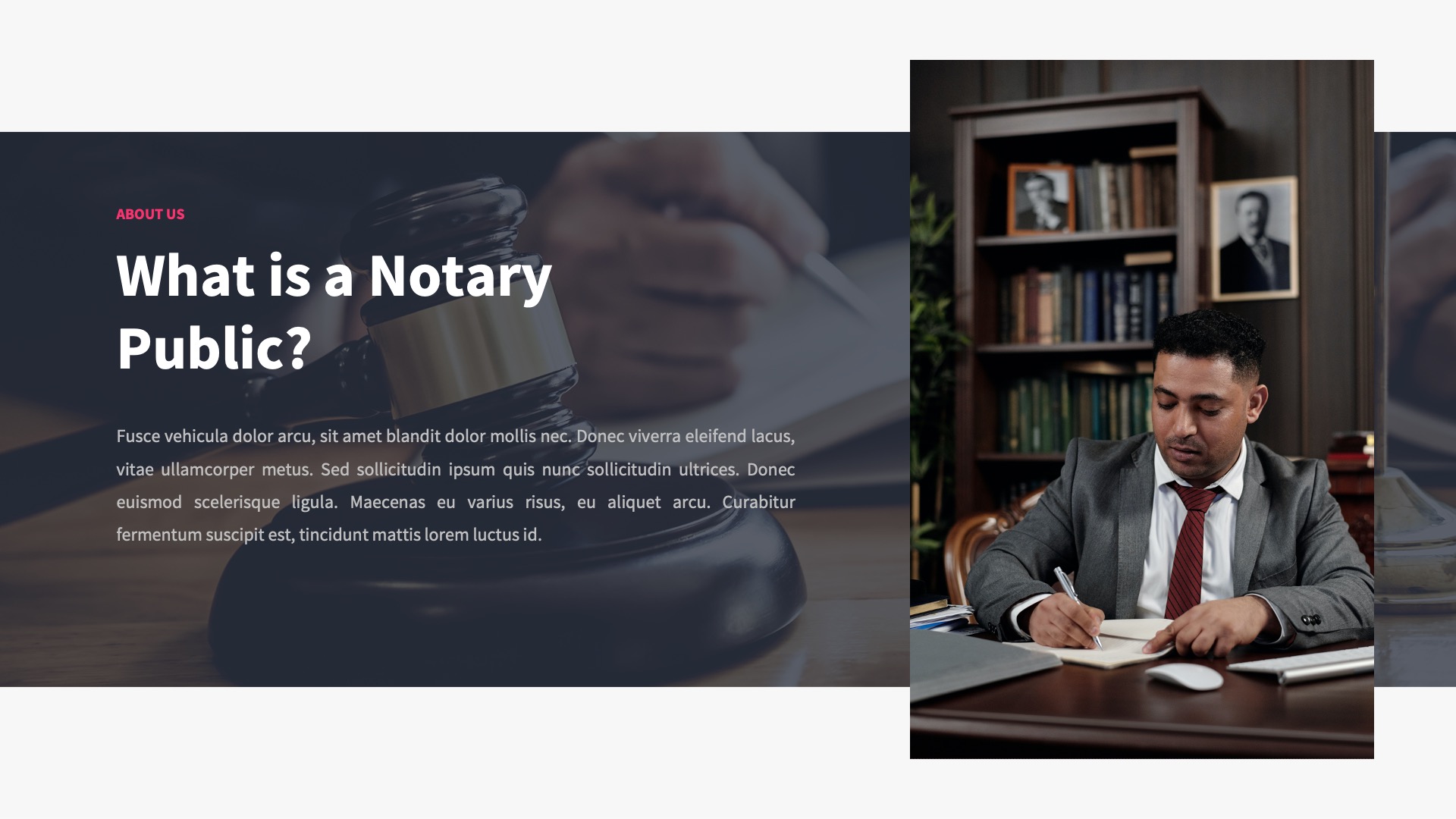 Notaria - Notary Public & Legal Services Powerpoint Template ...