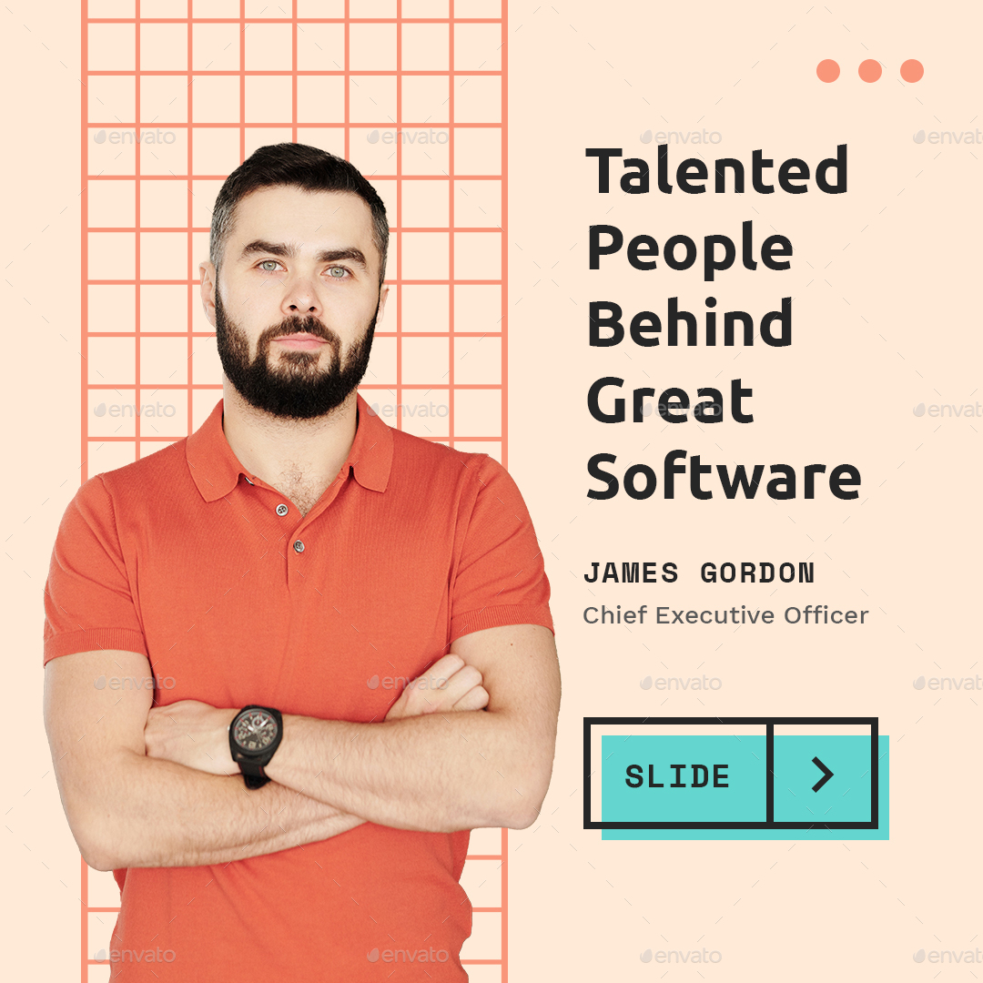 RetroByte: Technology Instagram Post Template, Web Elements | GraphicRiver