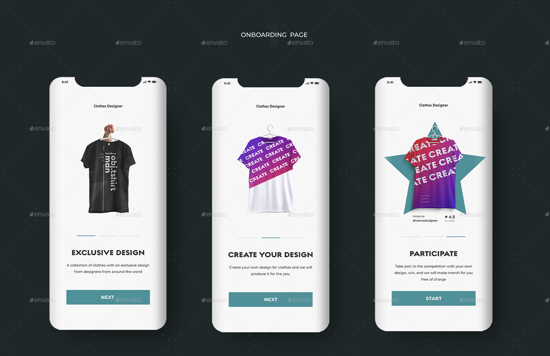 UI Kit Mobile App for an E-Commerce Clothing Store, Web Elements ...