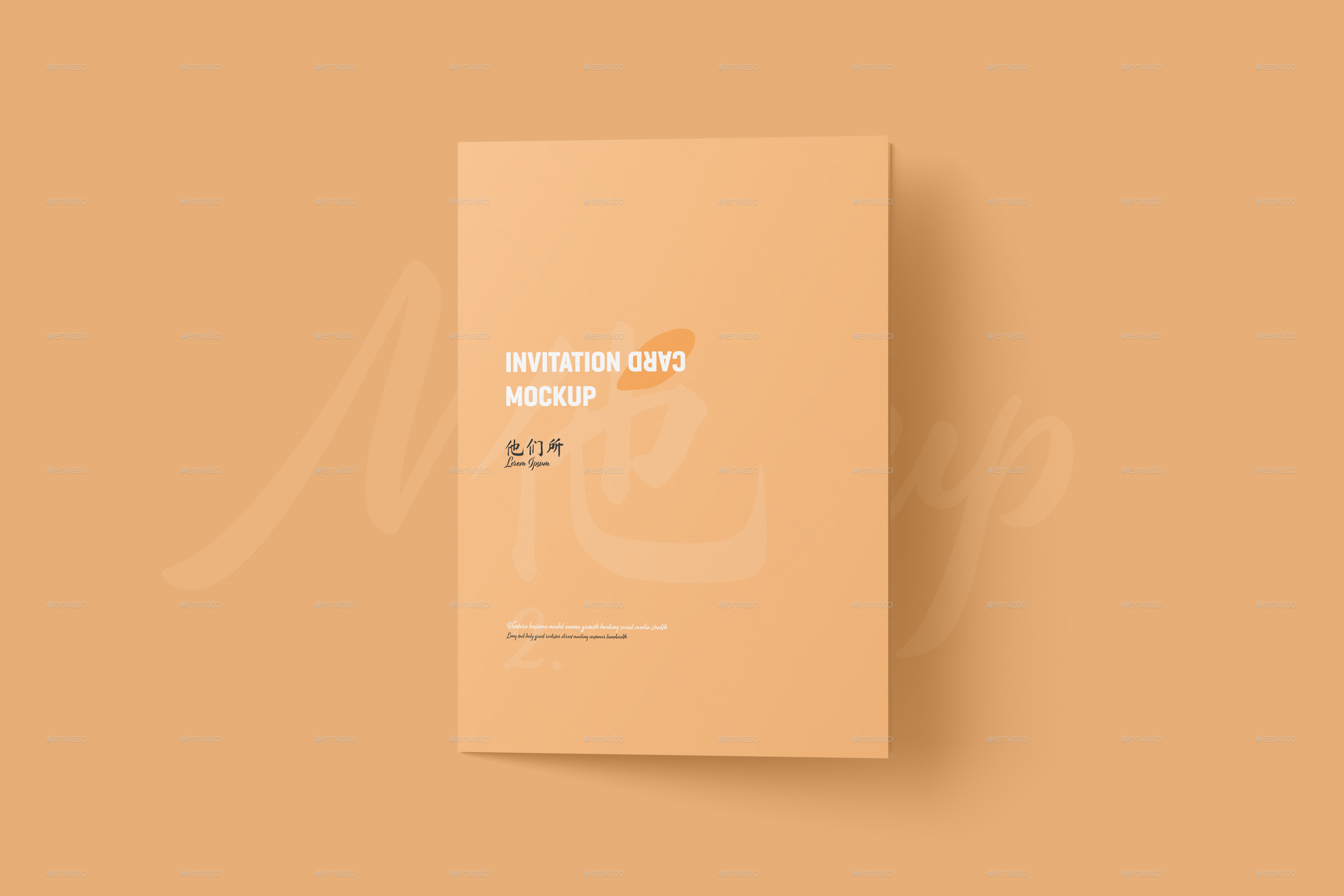 A5 / A6 Invitation Card Mockup With Envelope, Graphics | GraphicRiver