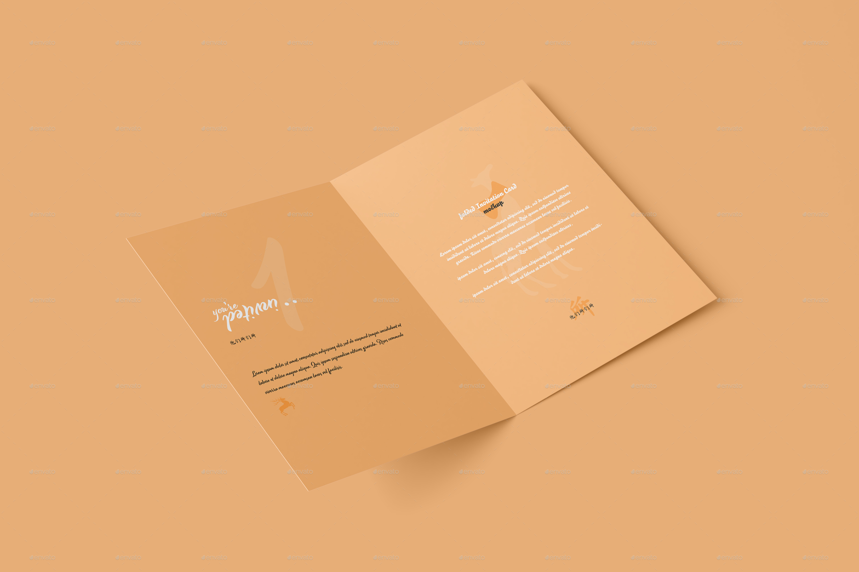 A5 / A6 Invitation Card Mockup With Envelope, Graphics | GraphicRiver