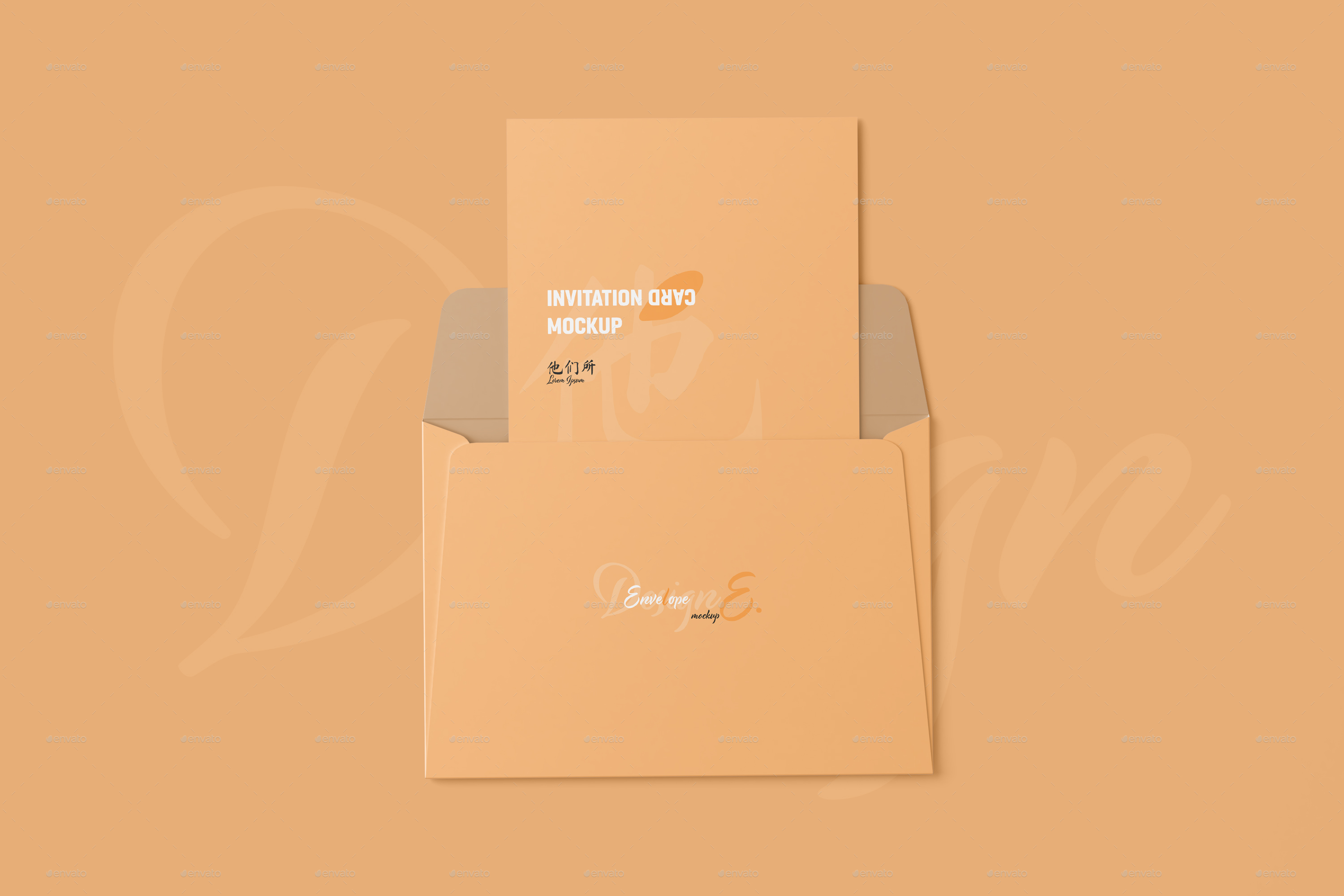 A5 / A6 Invitation Card Mockup With Envelope, Graphics | GraphicRiver