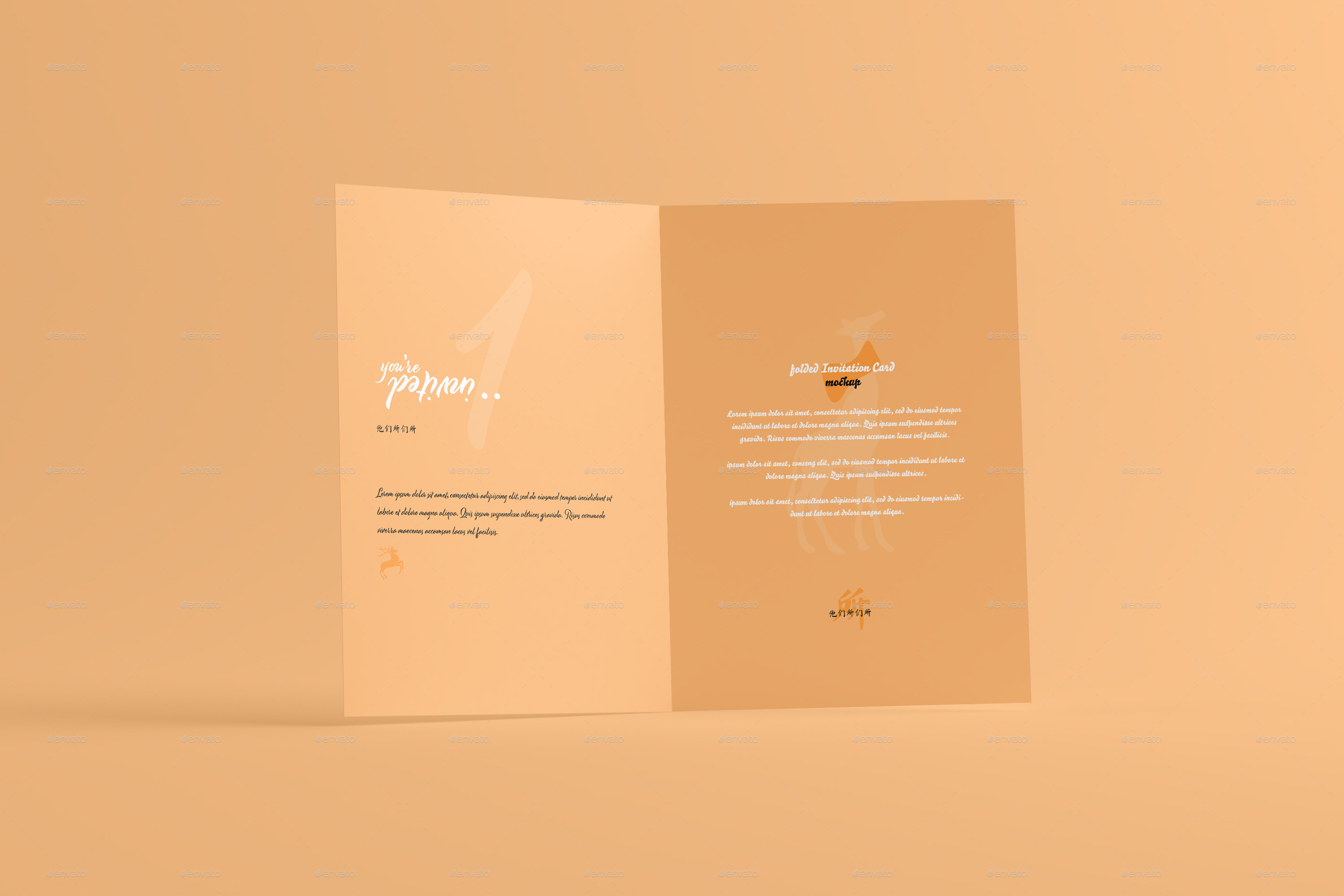 A5 / A6 Invitation Card Mockup With Envelope, Graphics | GraphicRiver