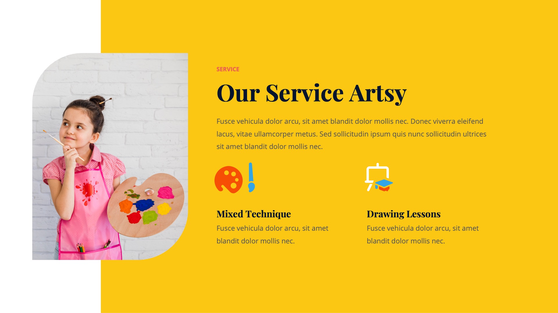 Artsy - Art & Music School Google Slides Template, Presentation Templates