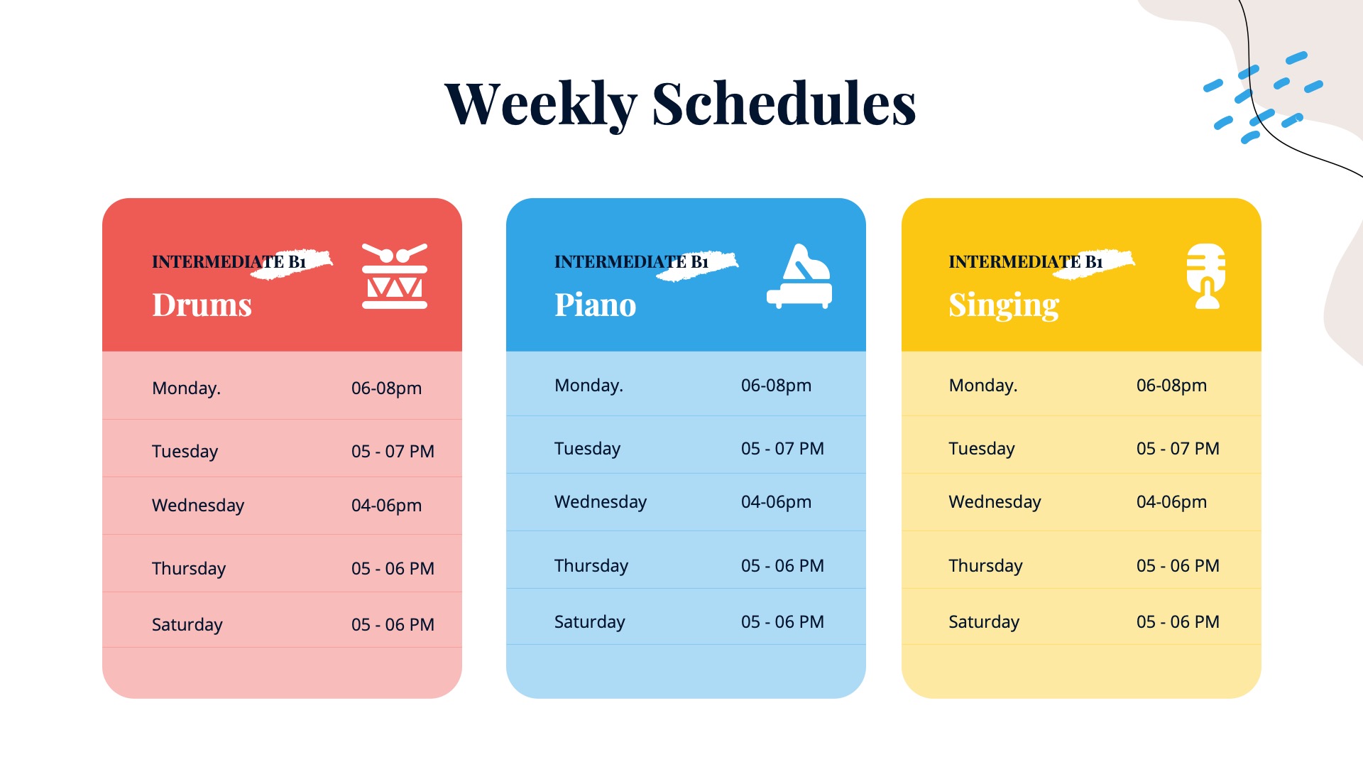 Artsy - Art & Music School Google Slides Template, Presentation Templates