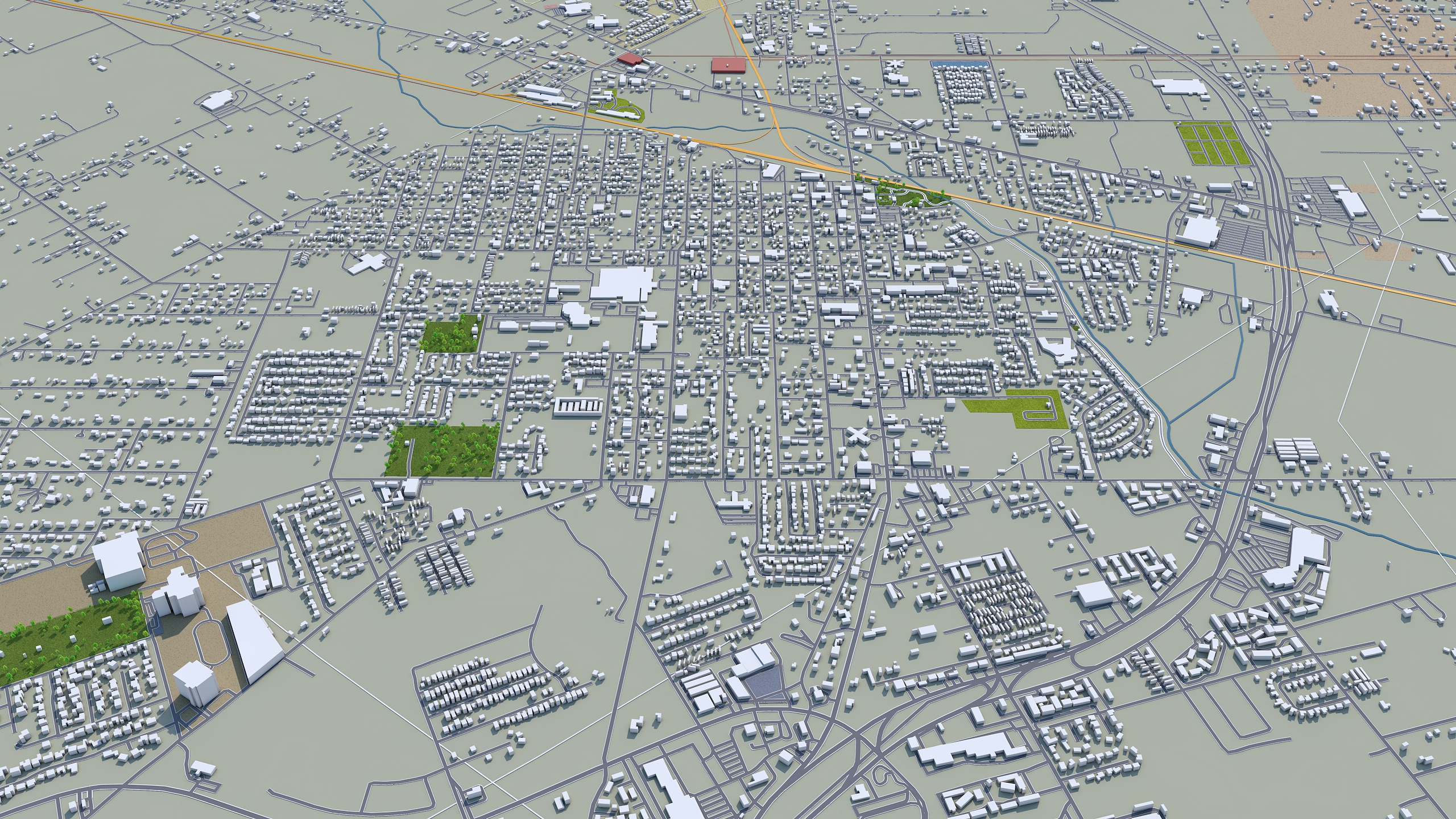 Pearland city Texas USA 3d model 30km by TurboCG | 3DOcean