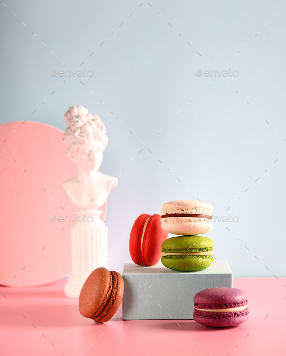 Modern Still Life of Macaroon Stock Photo by Dream79 | PhotoDune