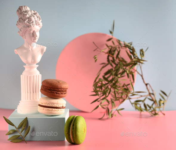 Modern Still Life of Macaroon Stock Photo by Dream79 | PhotoDune