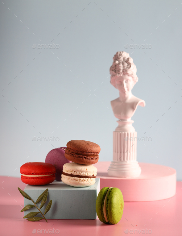 Modern Still Life of Macaroon Stock Photo by Dream79 | PhotoDune