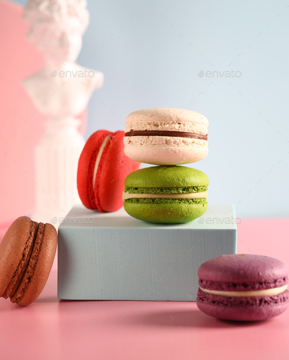 Modern Still Life of Macaroon Stock Photo by Dream79 | PhotoDune