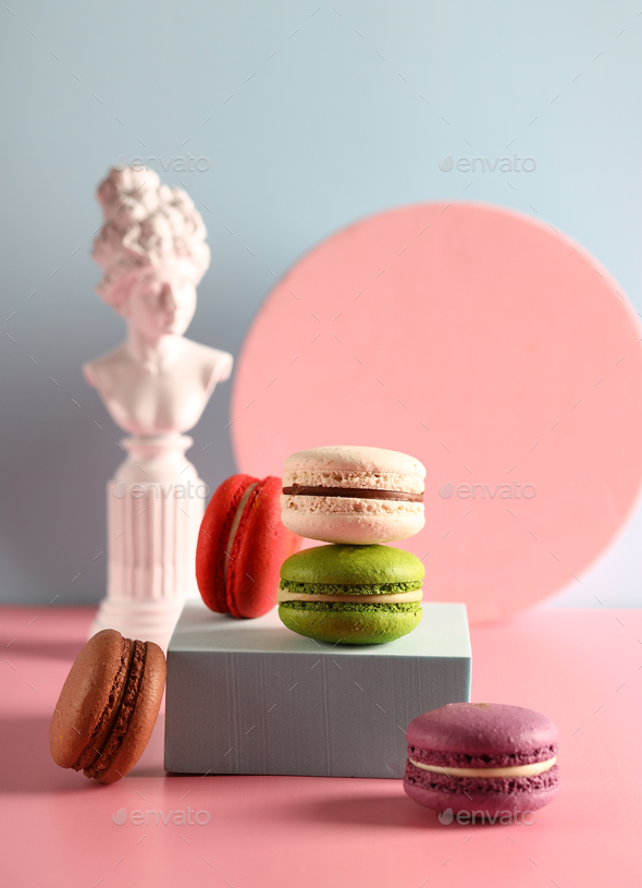 Modern Still Life of Macaroon Stock Photo by Dream79 | PhotoDune