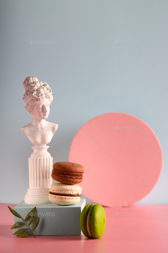 Modern Still Life of Macaroon Stock Photo by Dream79 | PhotoDune