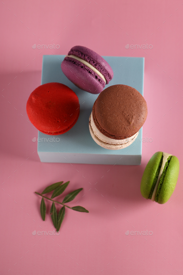 Modern Still Life of Macaroon Stock Photo by Dream79 | PhotoDune