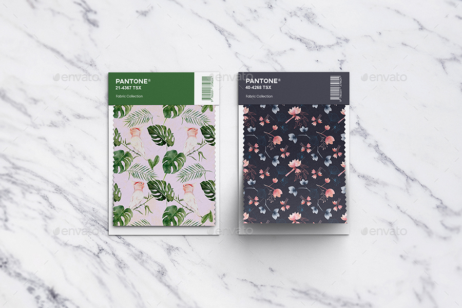 Fabric Sample Card_Mock-up, Graphics | GraphicRiver