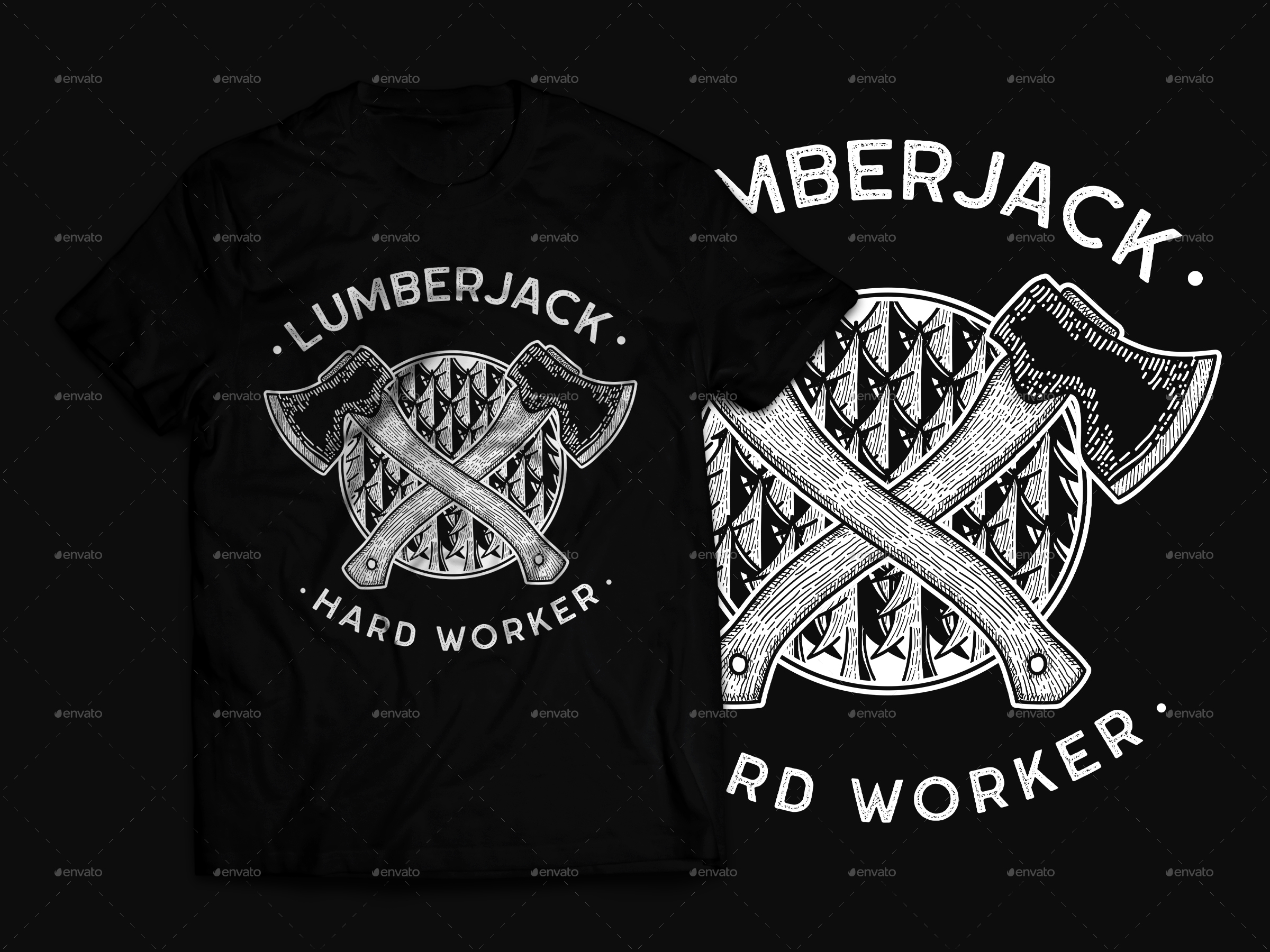 Lumberjack T-Shirt Design, T-Shirts | GraphicRiver
