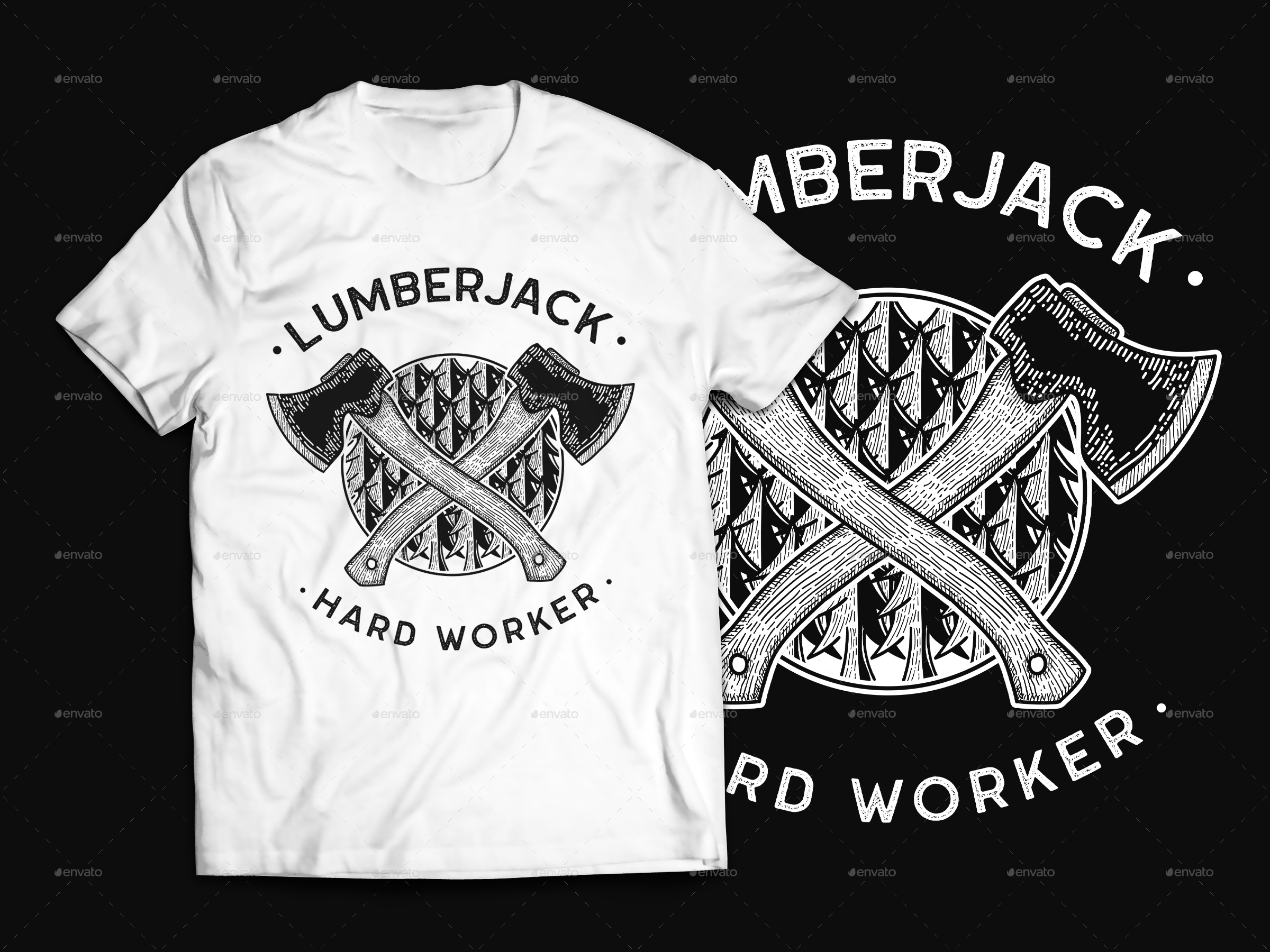 Lumberjack T-Shirt Design, T-Shirts | GraphicRiver