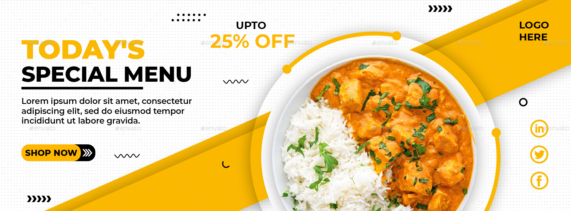 Food Facebook Cover, Web Elements | GraphicRiver