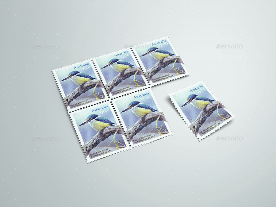 Postage Stamp Mock-up, Graphics | GraphicRiver