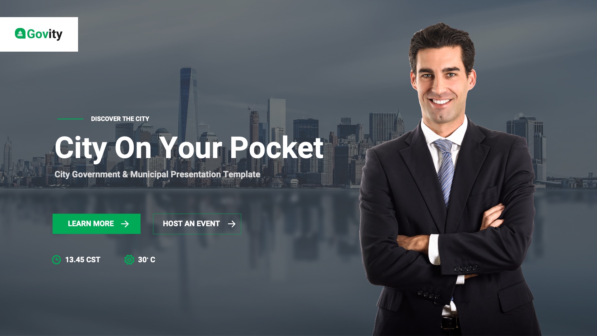 Govity - City Government & Municipal Powerpoint Template, Presentation ...