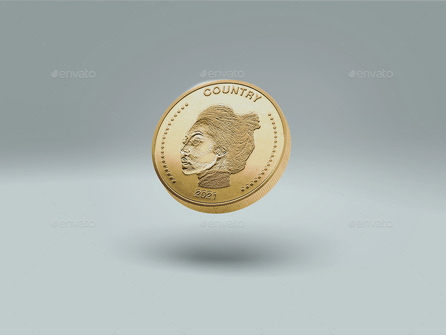 Coin Mock-up, Graphics | GraphicRiver