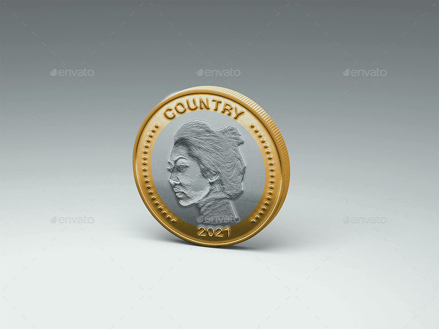 Coin Mock-up, Graphics | GraphicRiver