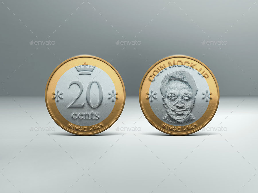 Coin Mock-up, Graphics | GraphicRiver