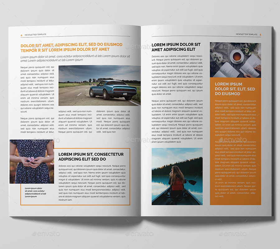 Newsletter Template, Print Templates | GraphicRiver