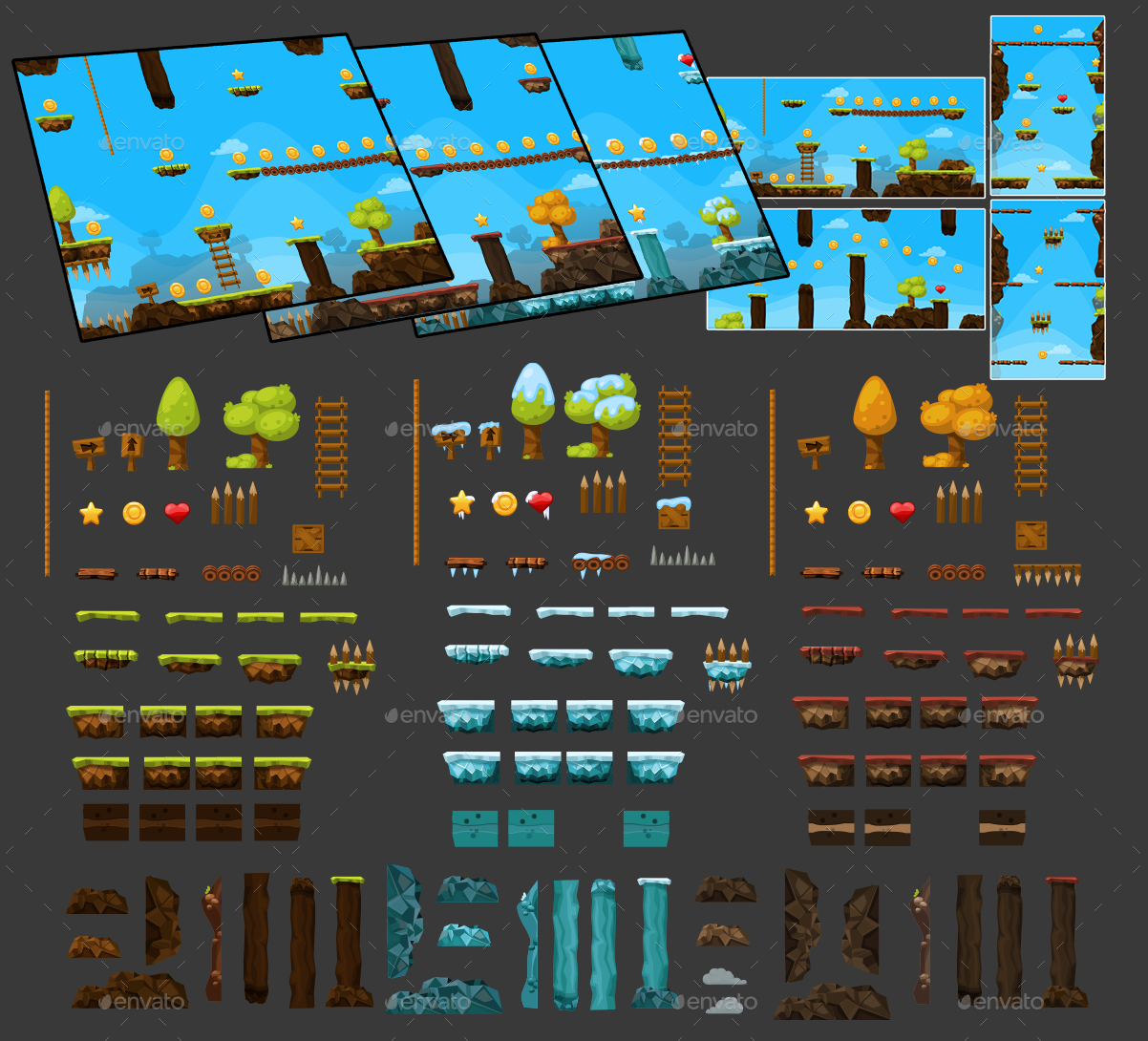 Tile Set Collection, Game Assets | GraphicRiver