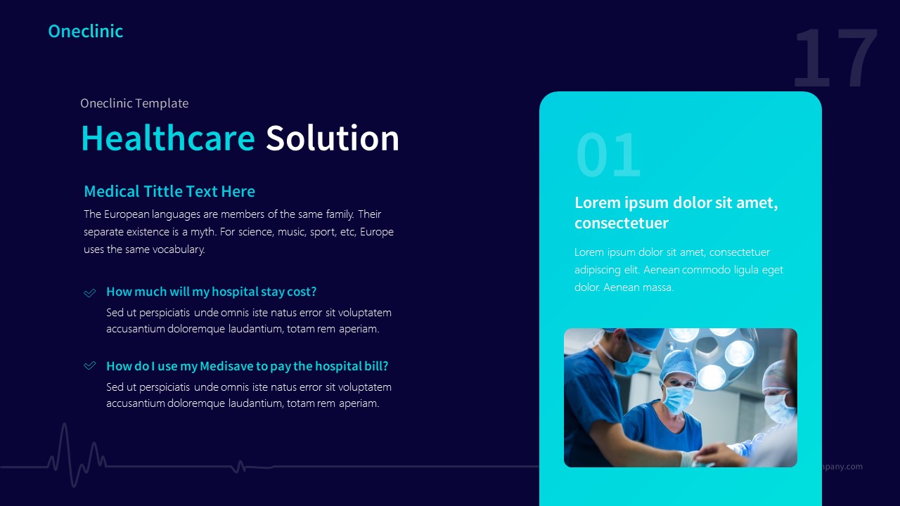 OneClinic Medical PowerPoint Template, Presentation Templates ...