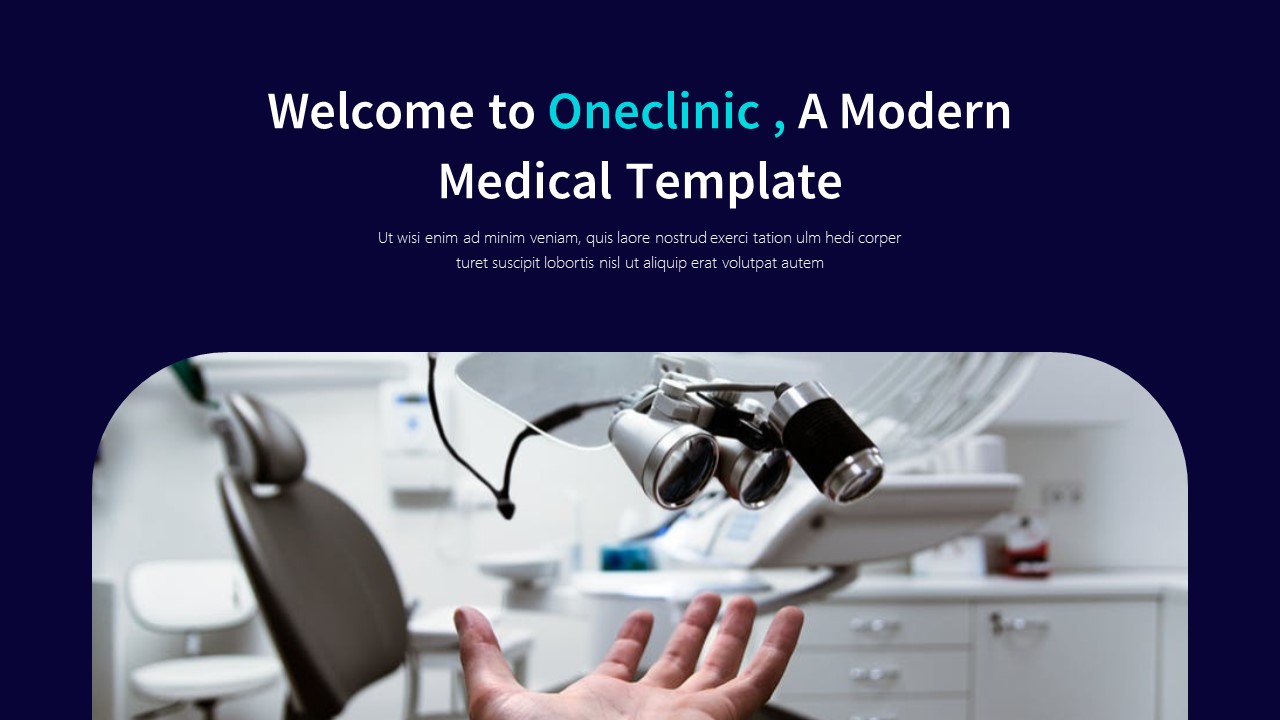 OneClinic Medical PowerPoint Template, Presentation Templates ...