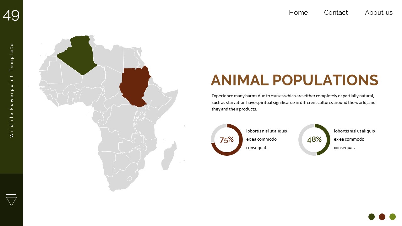 Wildlife Animal Presentation Template, Presentation Templates ...