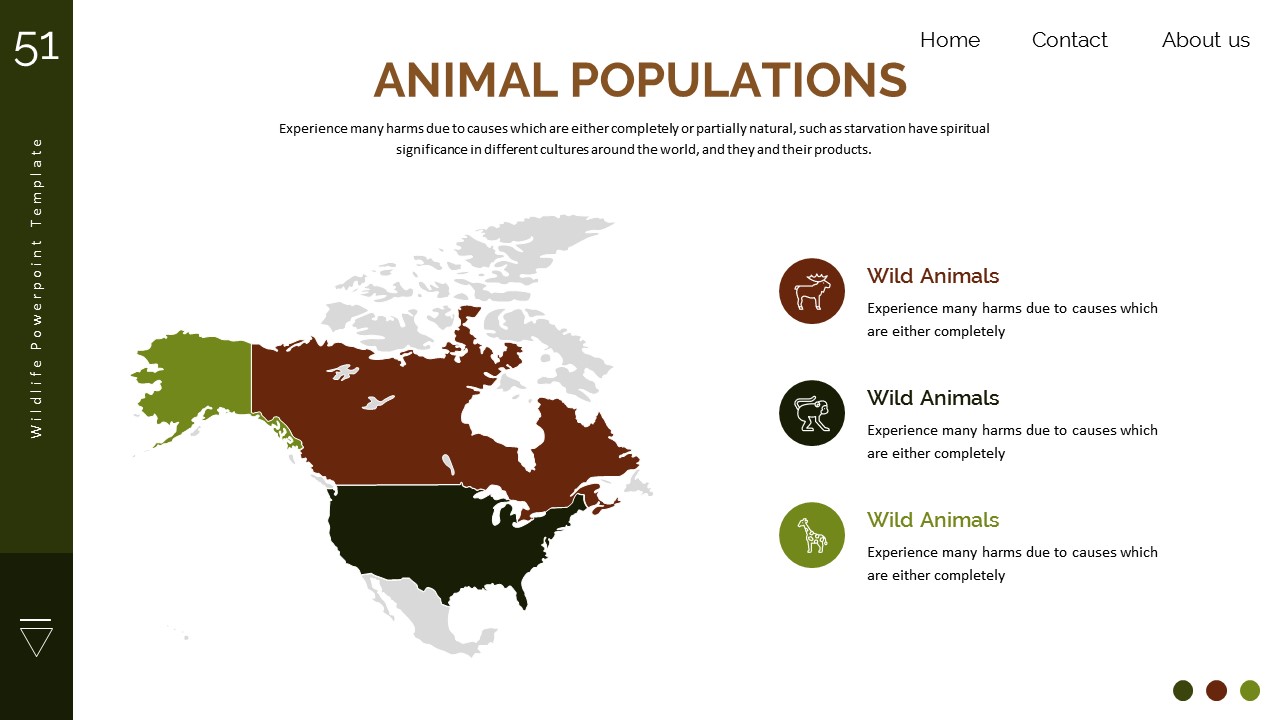 Wildlife Animal Presentation Template, Presentation Templates ...