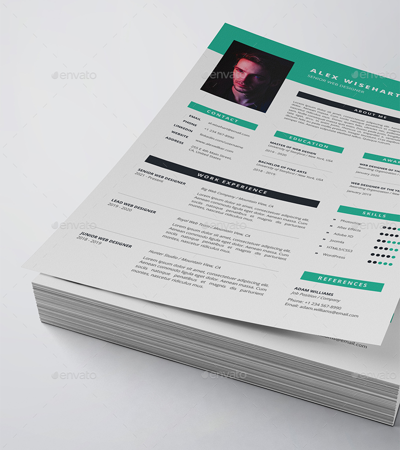 Resume/CV, Print Templates | GraphicRiver
