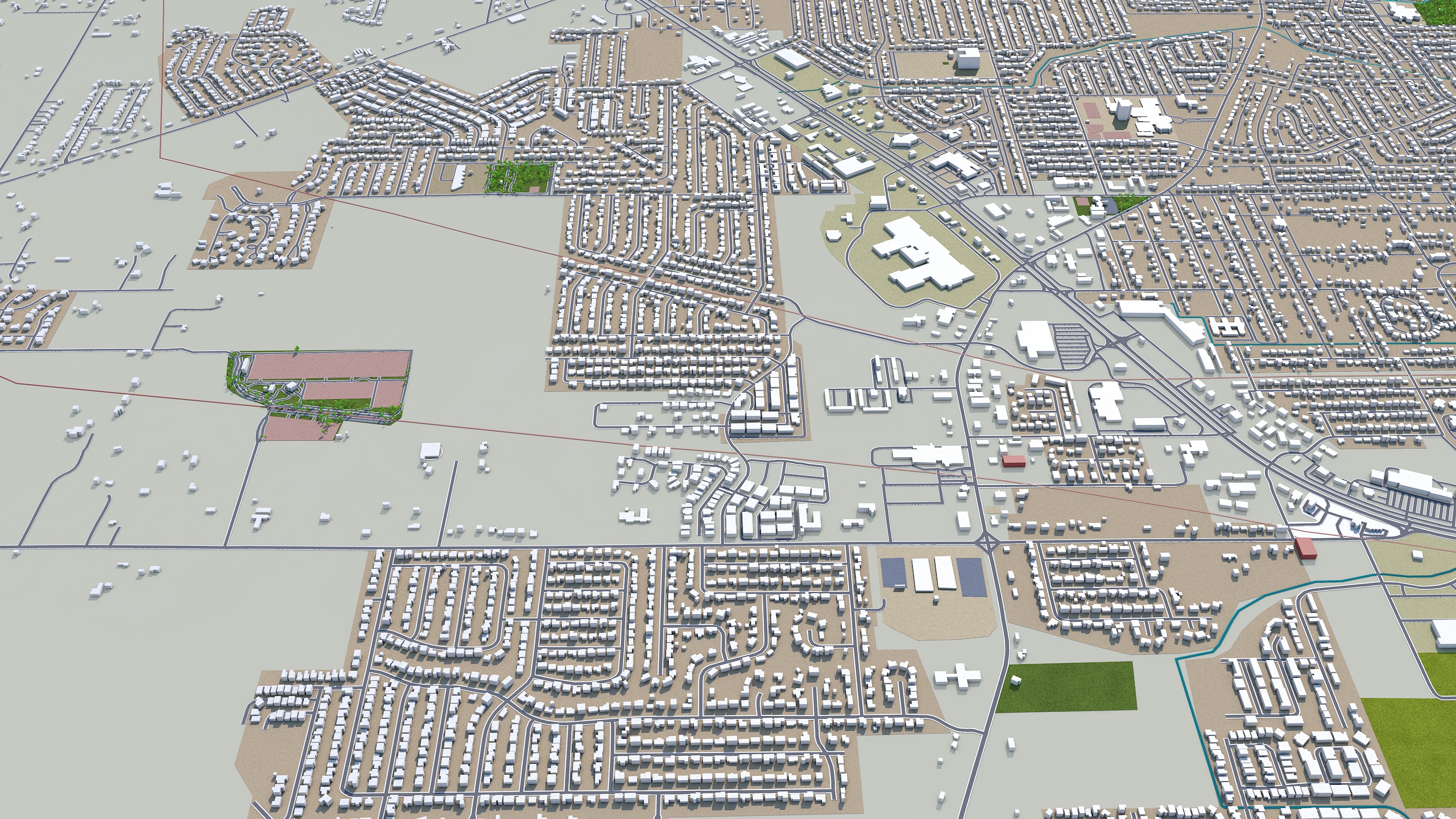 Decatur city Alabama USA 3d model 30km by TurboCG | 3DOcean