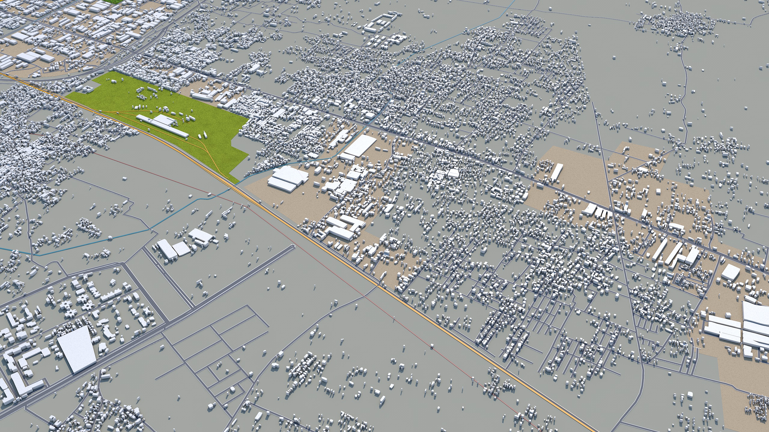 Ghaziabad city India 3d model 40km by TurboCG | 3DOcean