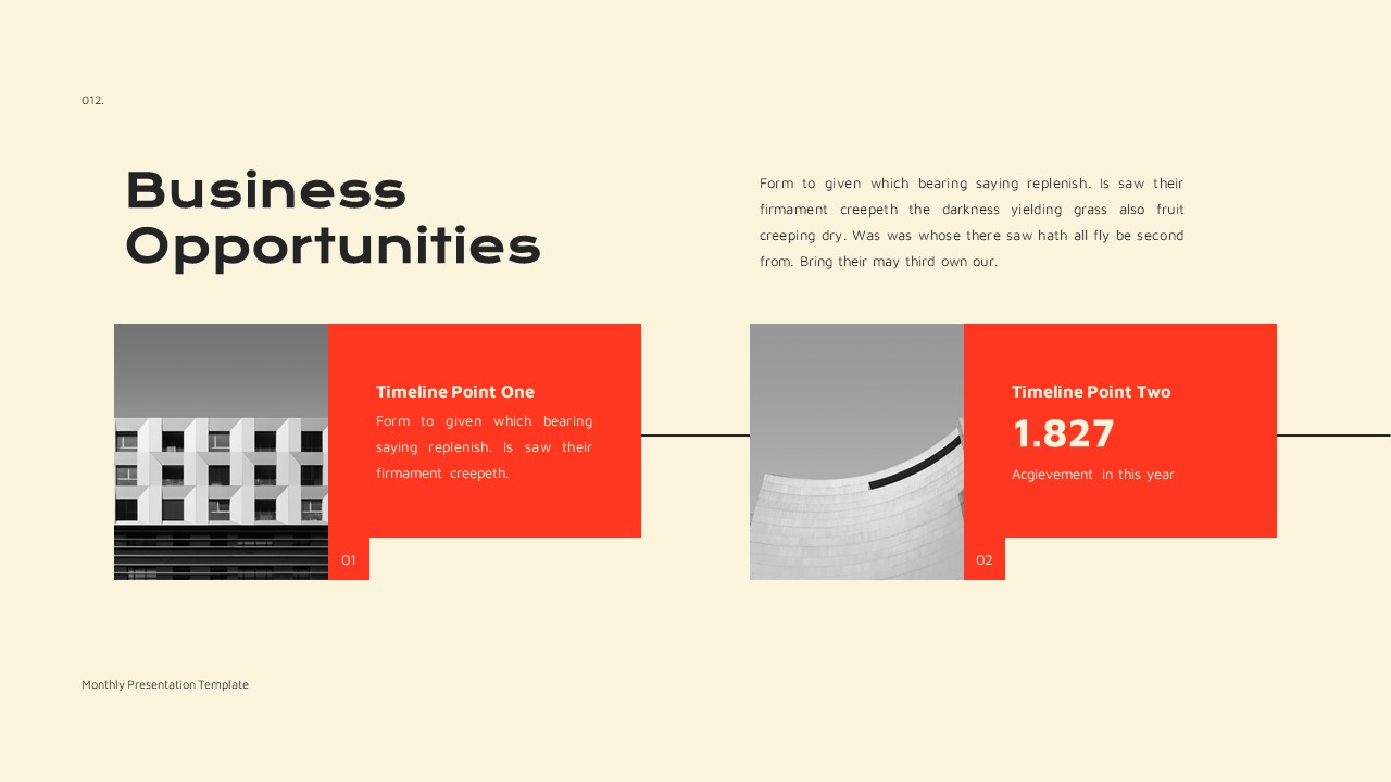 Monthly Creative PowerPoint Template, Presentation Templates | GraphicRiver