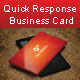 Quick Response Business Card, Print Templates | GraphicRiver