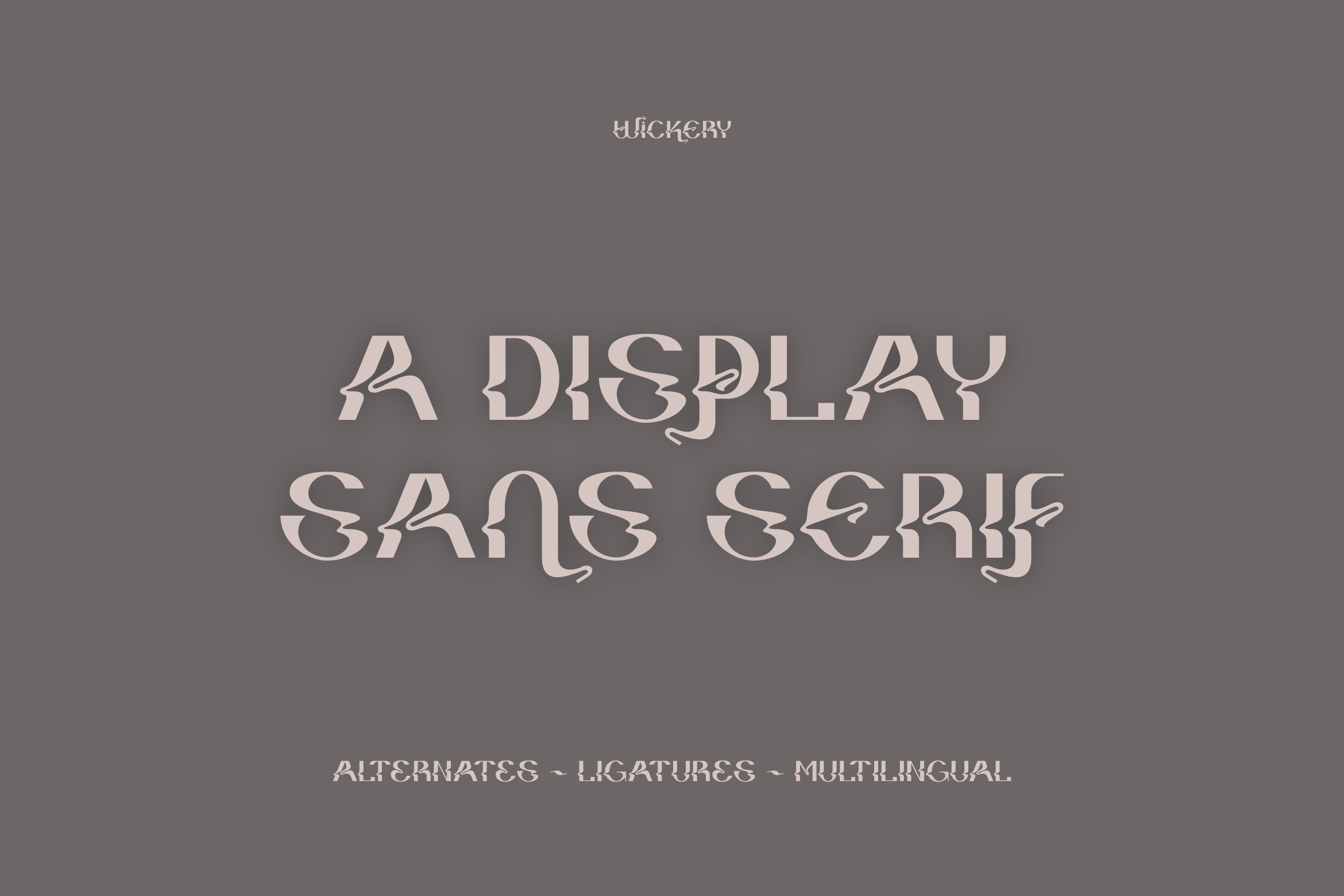 WICKERY - Brutalism Font, Fonts | GraphicRiver