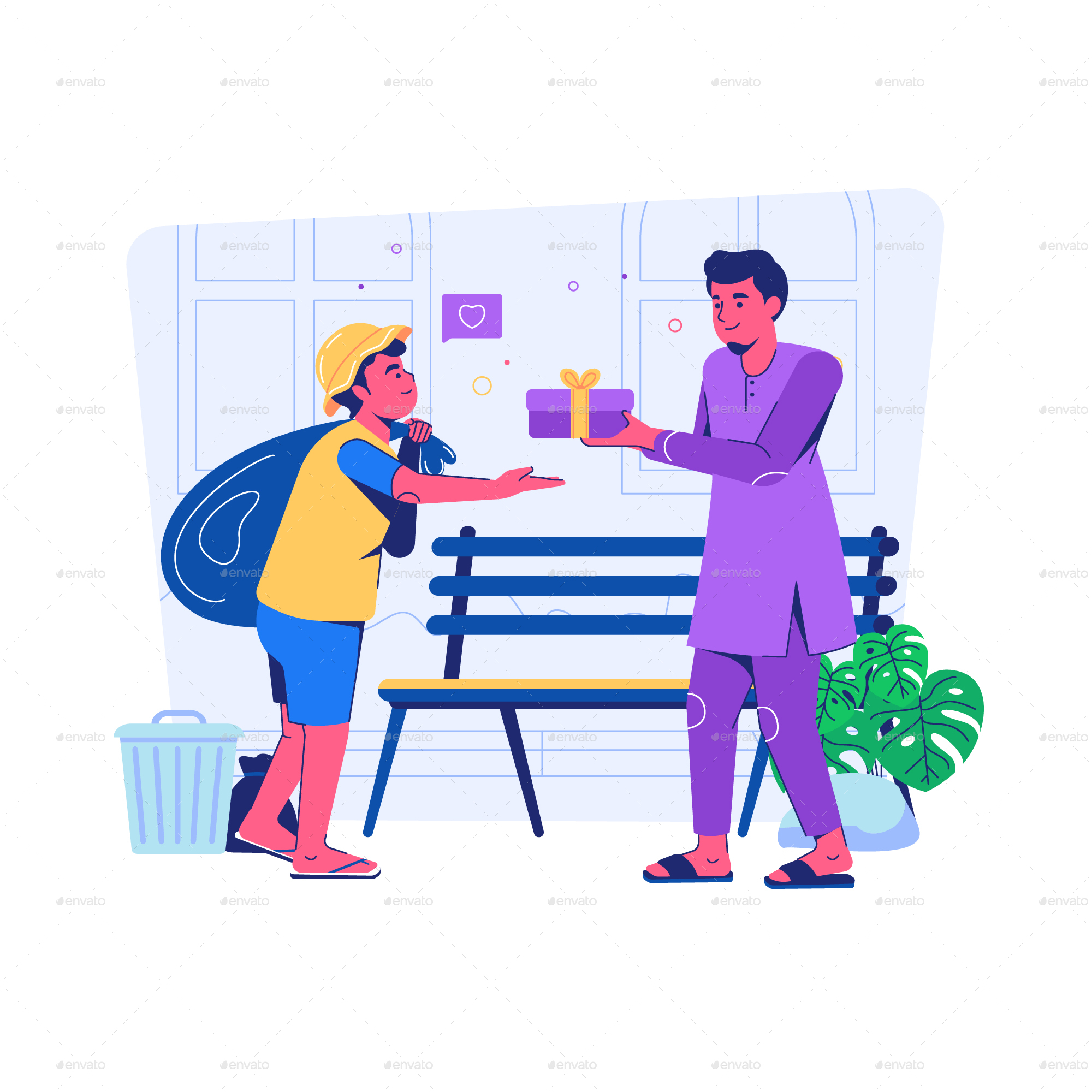 Islamic Theme Illustration Set, Vectors | GraphicRiver