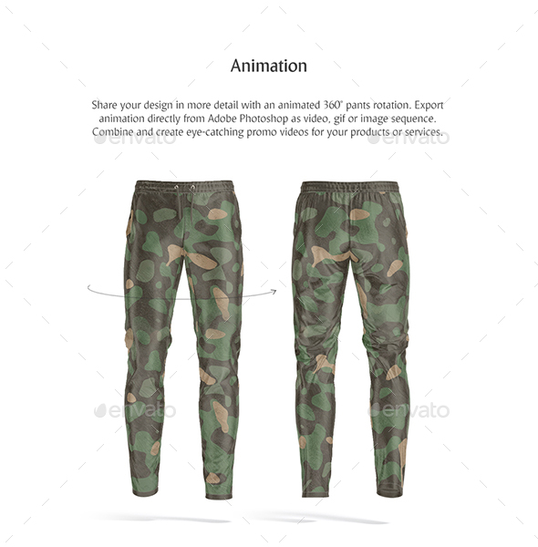 Track Pants Animated Mockup, Graphics | GraphicRiver