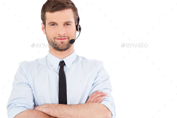 Male operator. Stock Photo by gstockstudio | PhotoDune