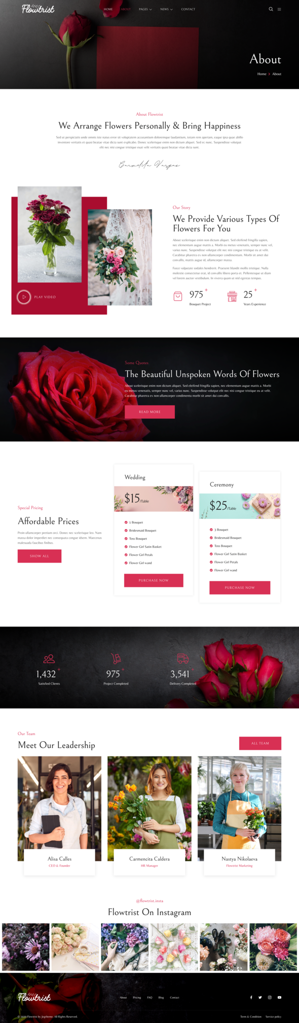 Flowtrist – Flower Boutique & Florist Elementor Template Kit by jegtheme
