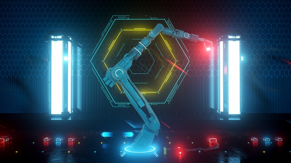 Industrial Robots, Motion Graphics | VideoHive