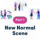 New Normal Illustration Set 1, Vectors | GraphicRiver