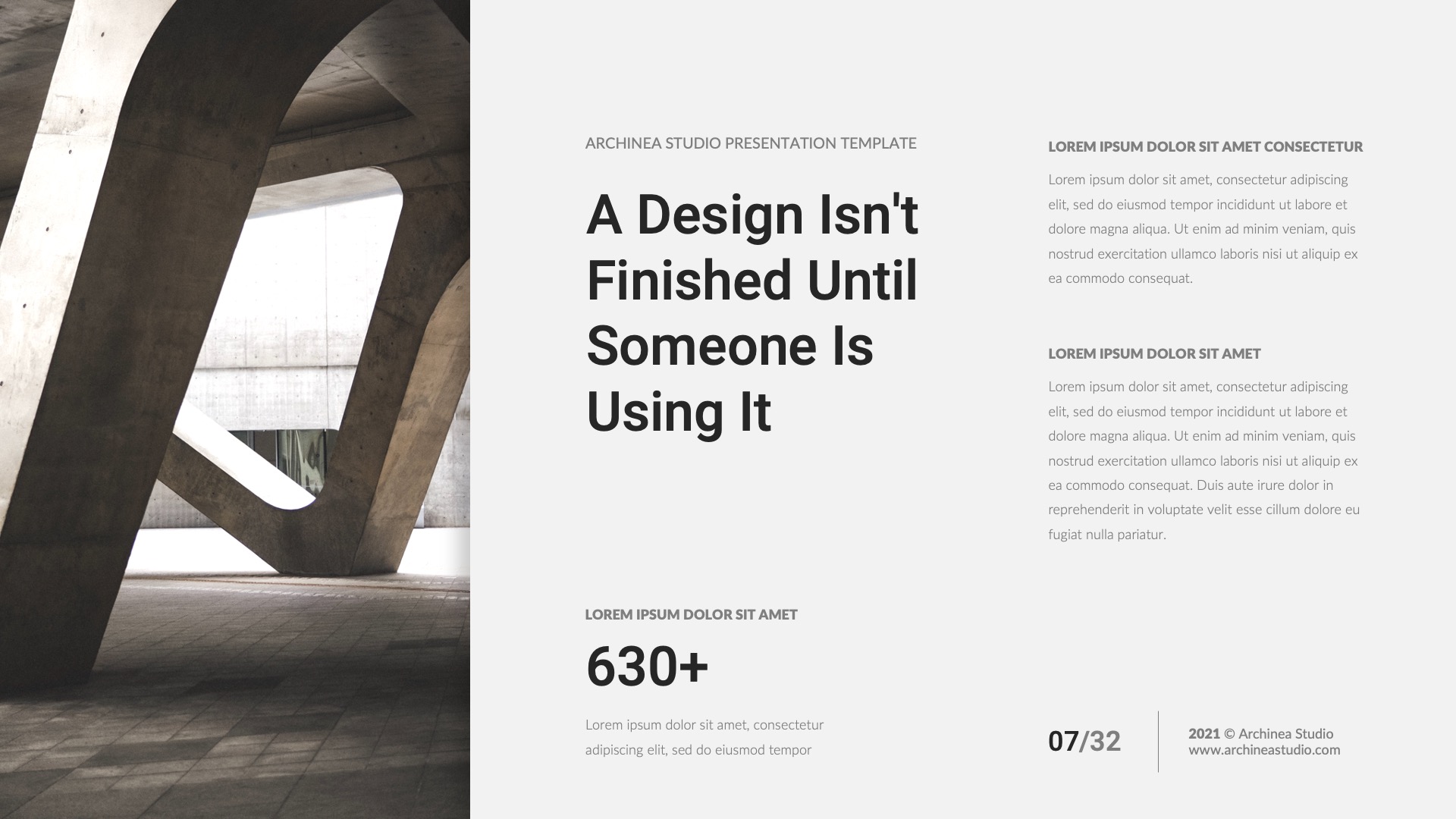 Archinea - Architecture and Interior Keynote Template, Presentation ...