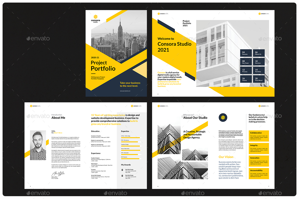 Portfolio Booklet, Print Templates | GraphicRiver